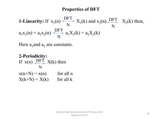 Discrete fourier transform | PPTX