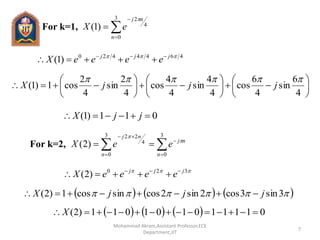 Discrete fourier transform | PPTX