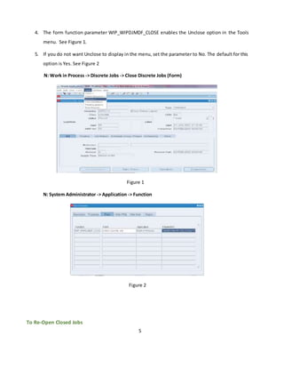 Discrete Job Closure Process | DOCX
