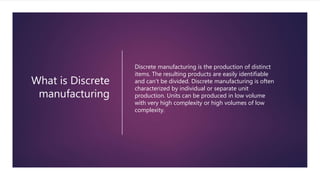 Discrete manufacturing in Microsoft Dynamics AX 2012 | PPT