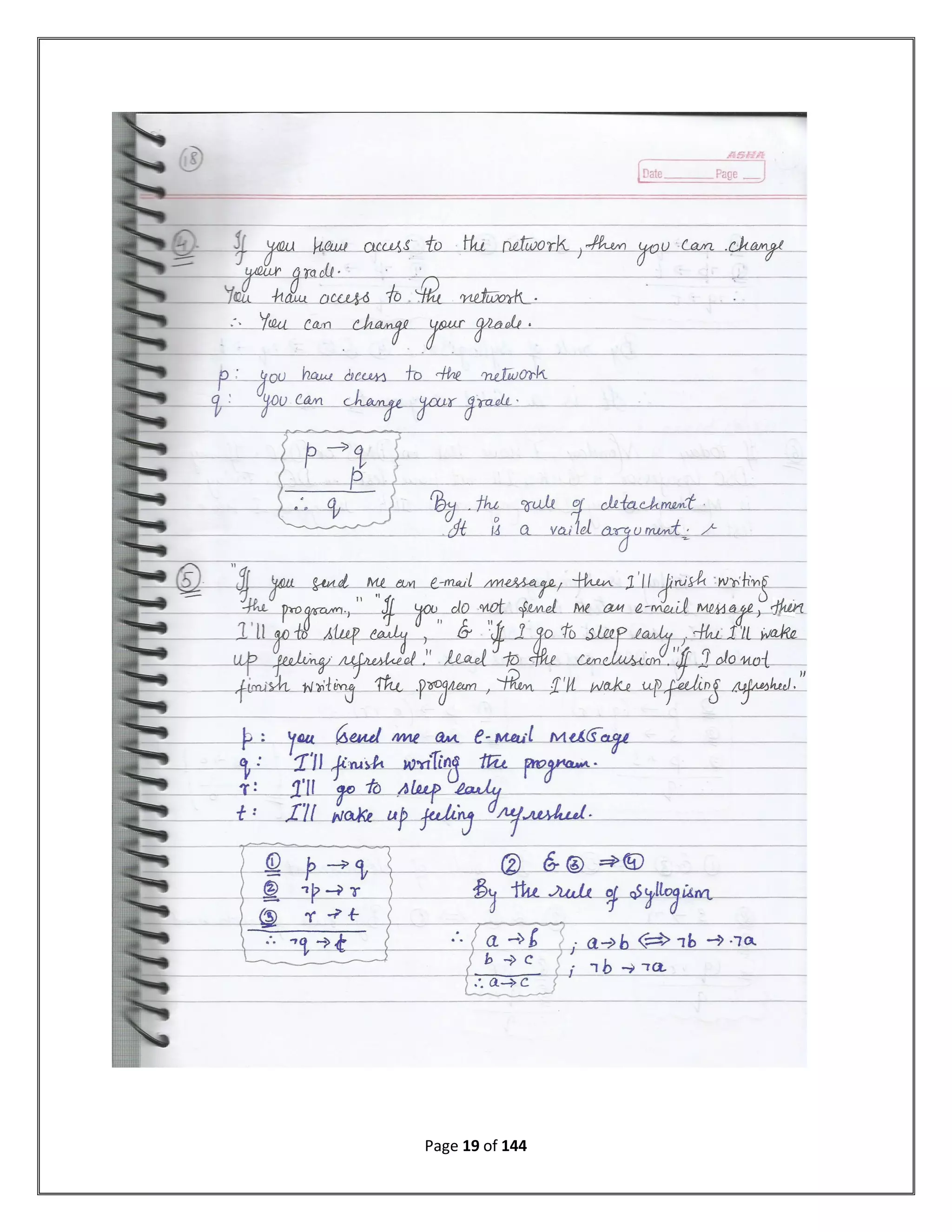 Discrete Mathematical Structure Complete Notes Of 3rd Semester Btech