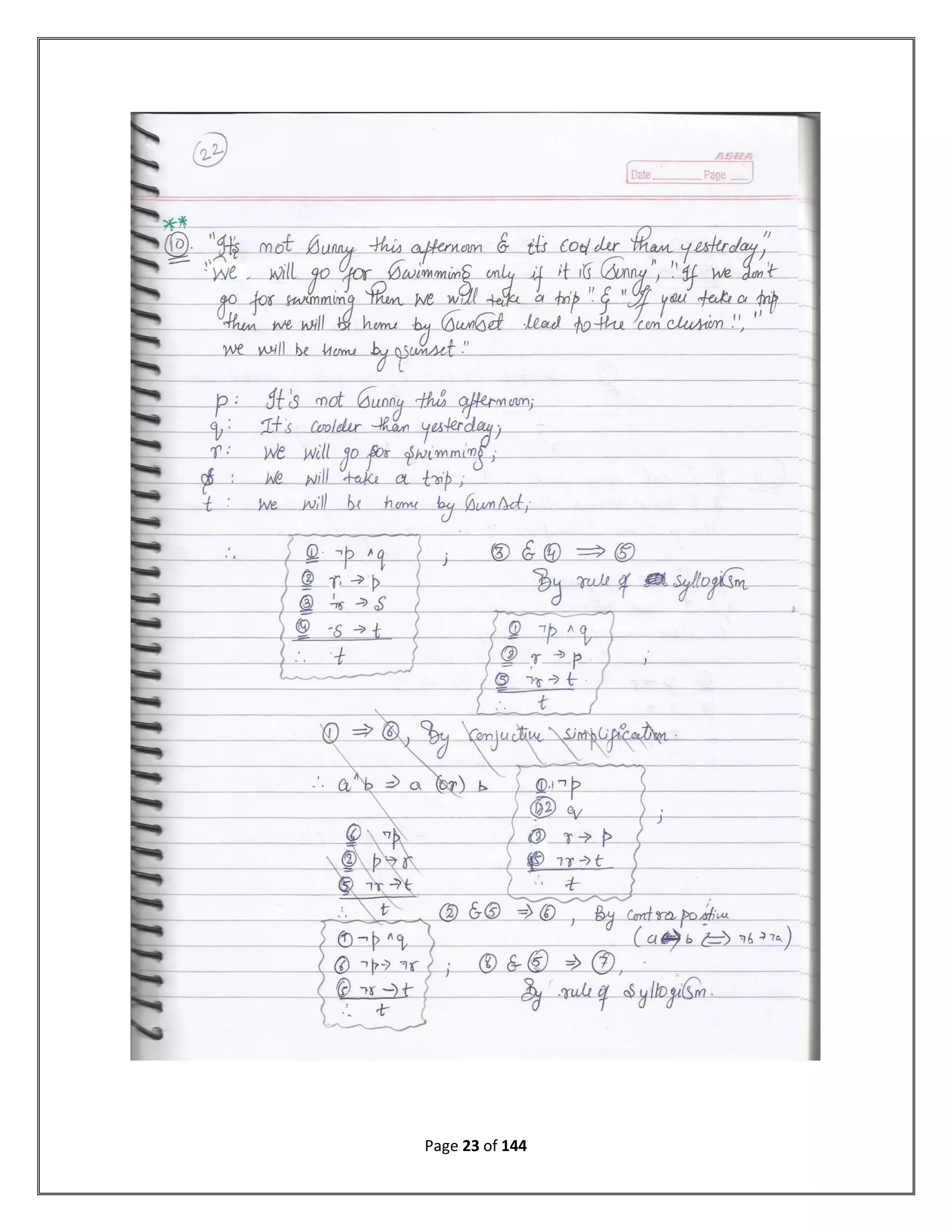 Discrete Mathematical Structure Complete Notes Of 3rd Semester Btech