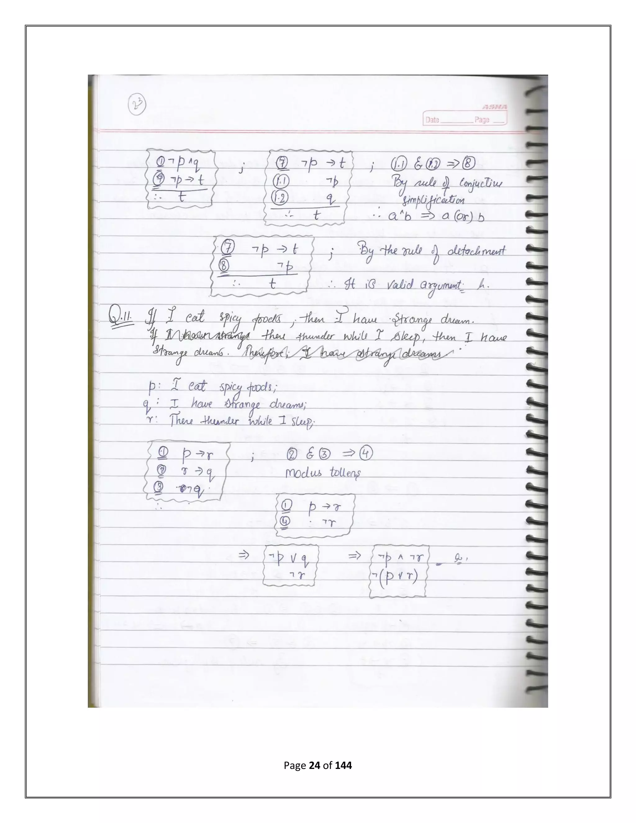 Discrete Mathematical Structure Complete Notes Of 3rd Semester Btech