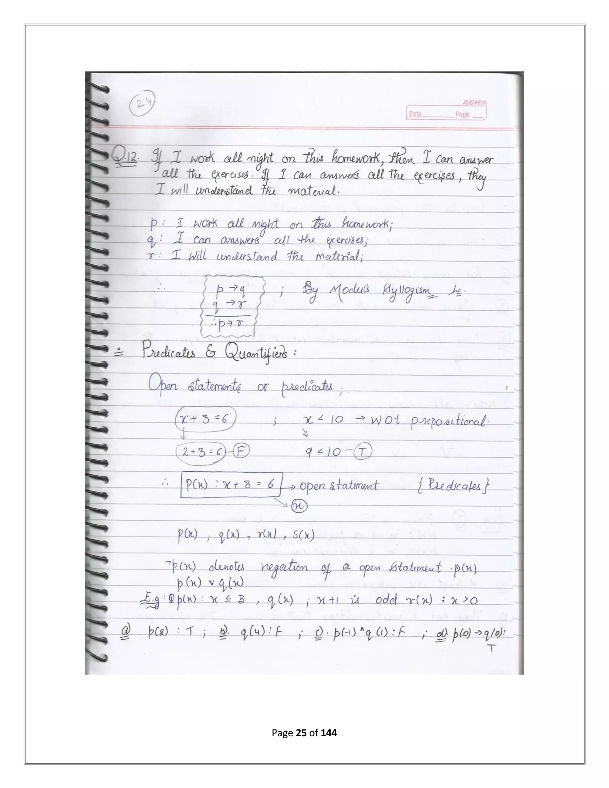 Discrete Mathematical Structure Complete Notes Of 3rd Semester Btech