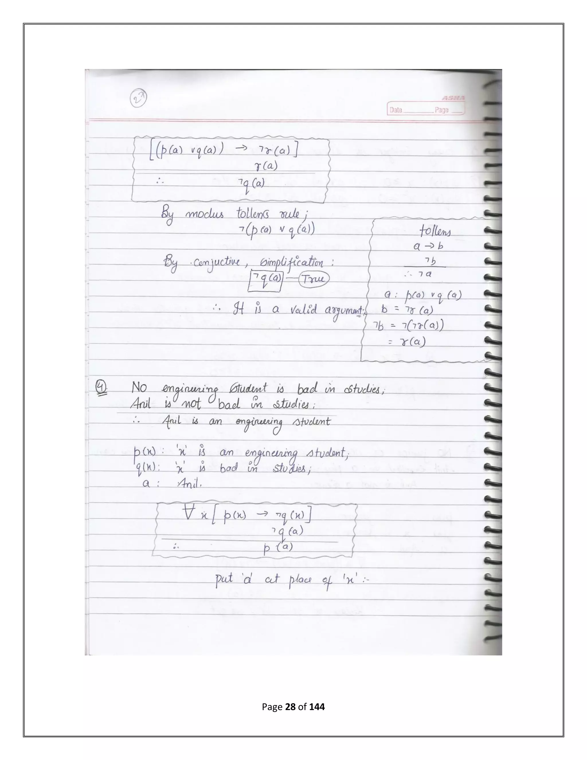 Discrete Mathematical Structure Complete Notes Of 3rd Semester Btech