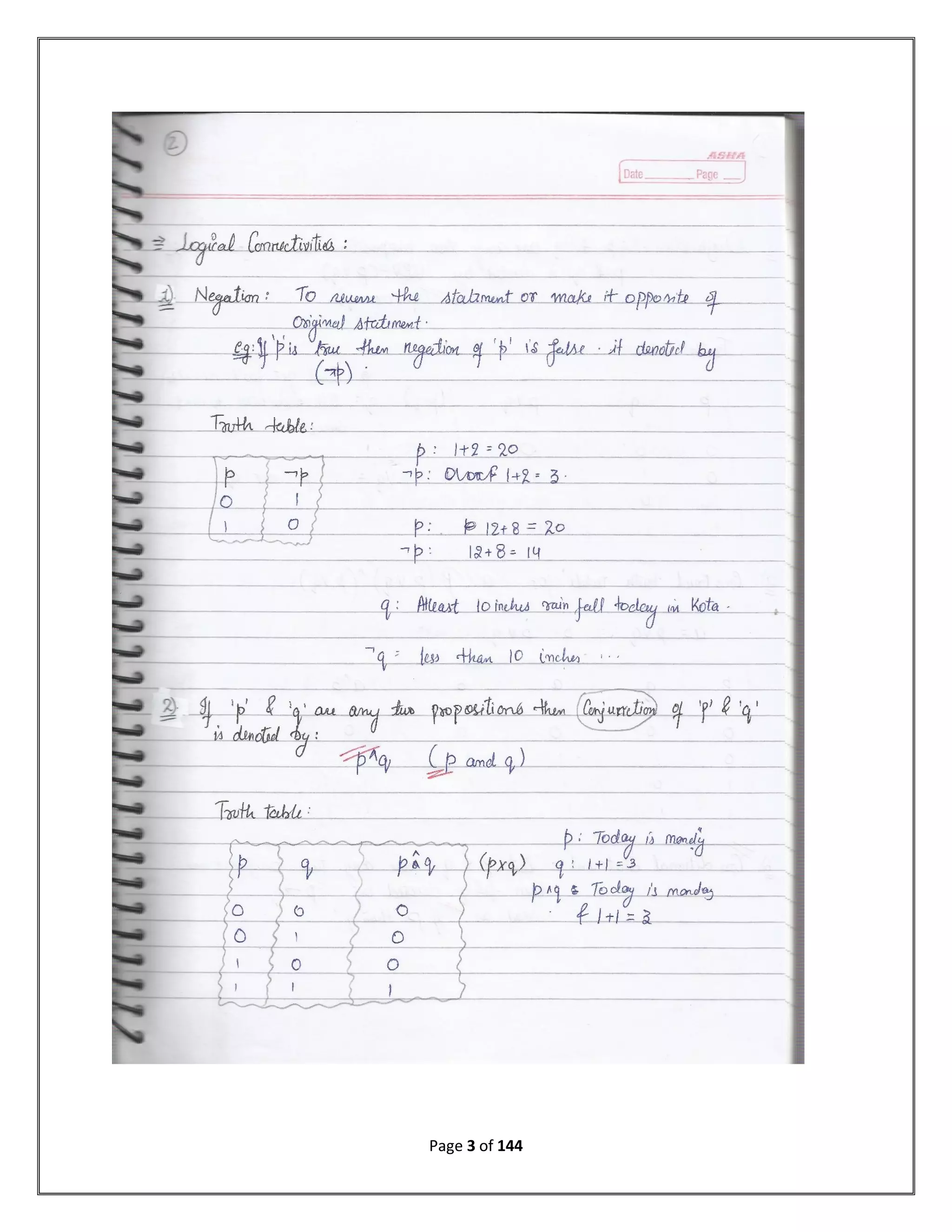 Discrete Mathematical Structure Complete Notes Of 3rd Semester Btech