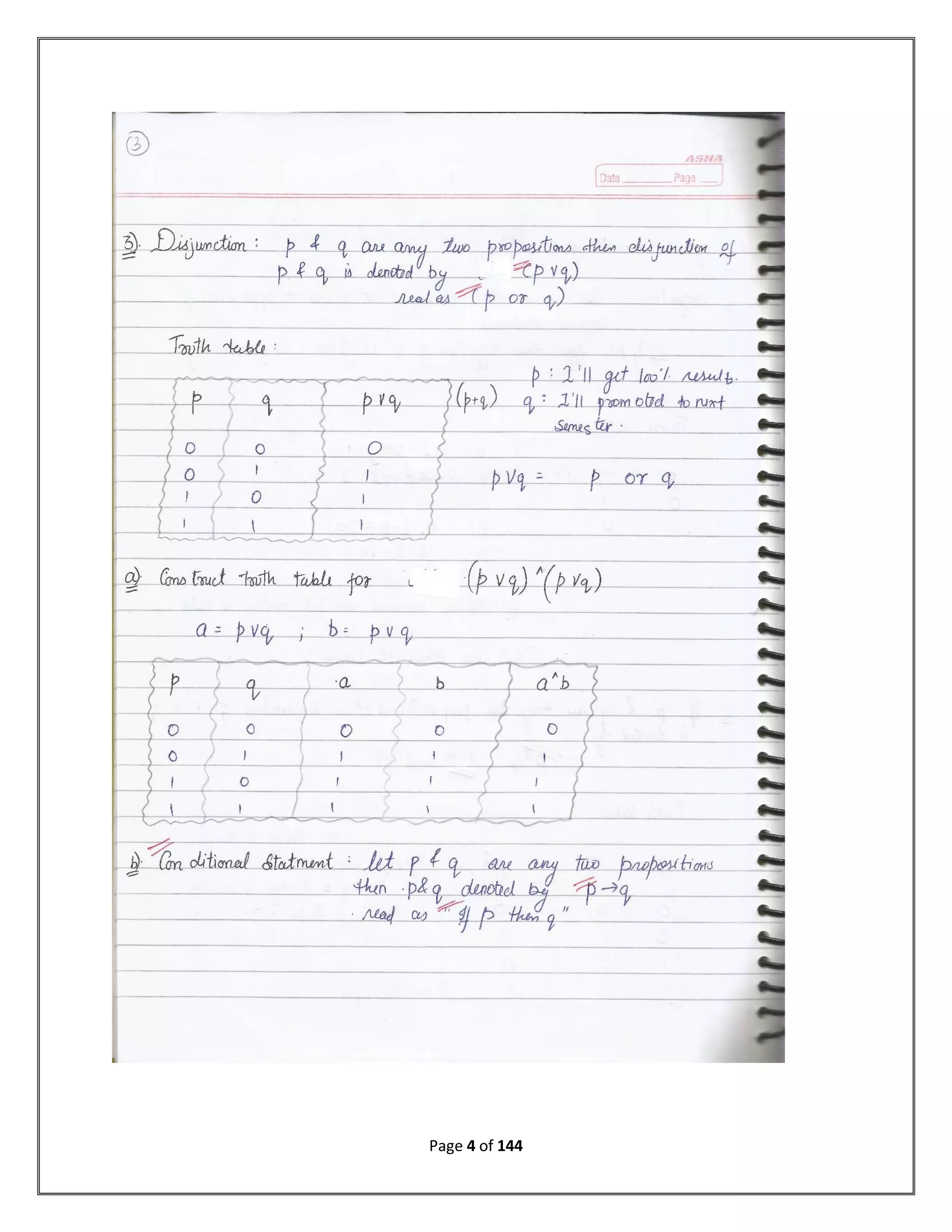 Discrete mathematical structure complete notes of 3rd semester B.tech ...