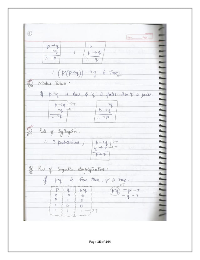 Discrete Mathematical Structure Complete Notes Of 3rd Semester Btech