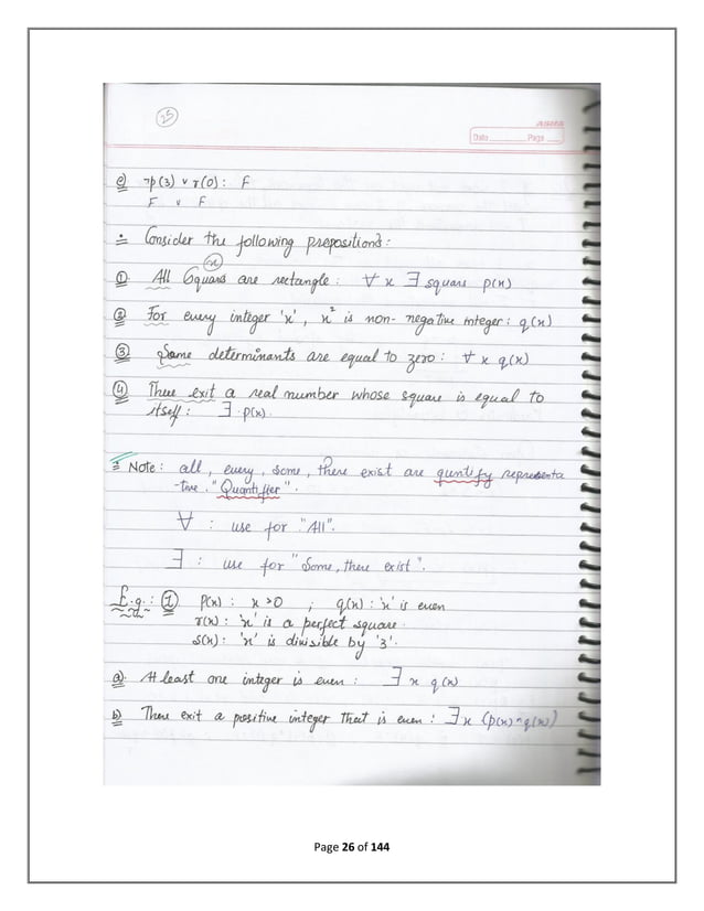 Discrete Mathematical Structure Complete Notes Of 3rd Semester Btech