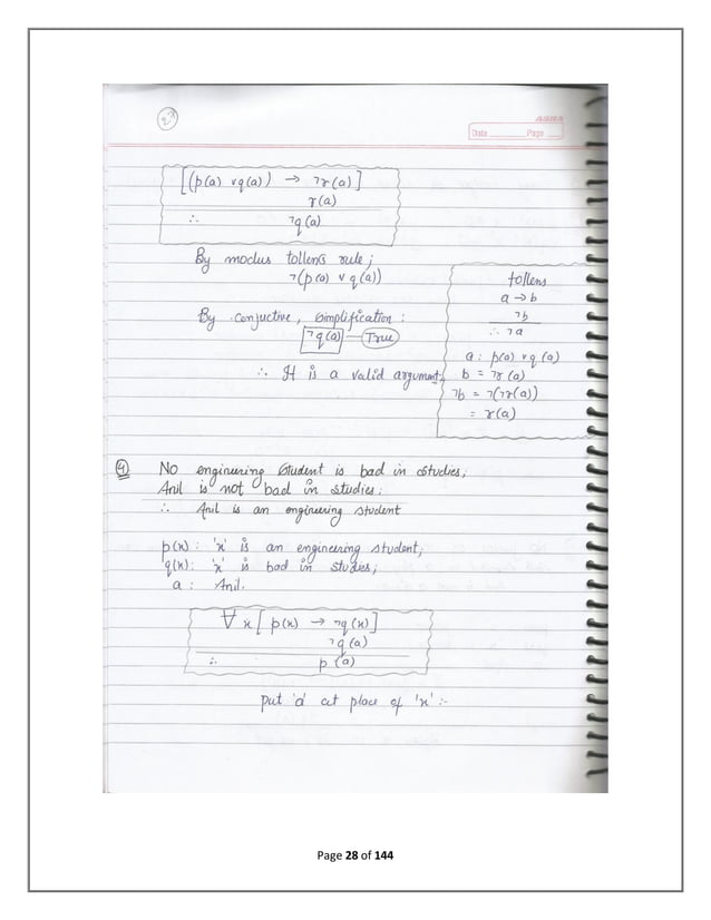 Discrete Mathematical Structure Complete Notes Of 3rd Semester Btech