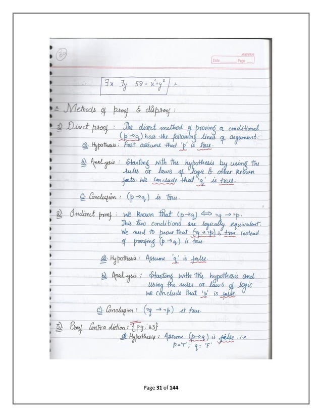 Discrete Mathematical Structure Complete Notes Of 3rd Semester Btech