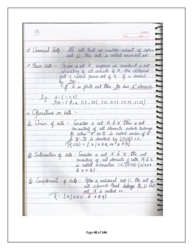 Discrete mathematical structure complete notes of 3rd semester B.tech ... Discrete mathematical structure complete notes of 3rd semester B.tech ...