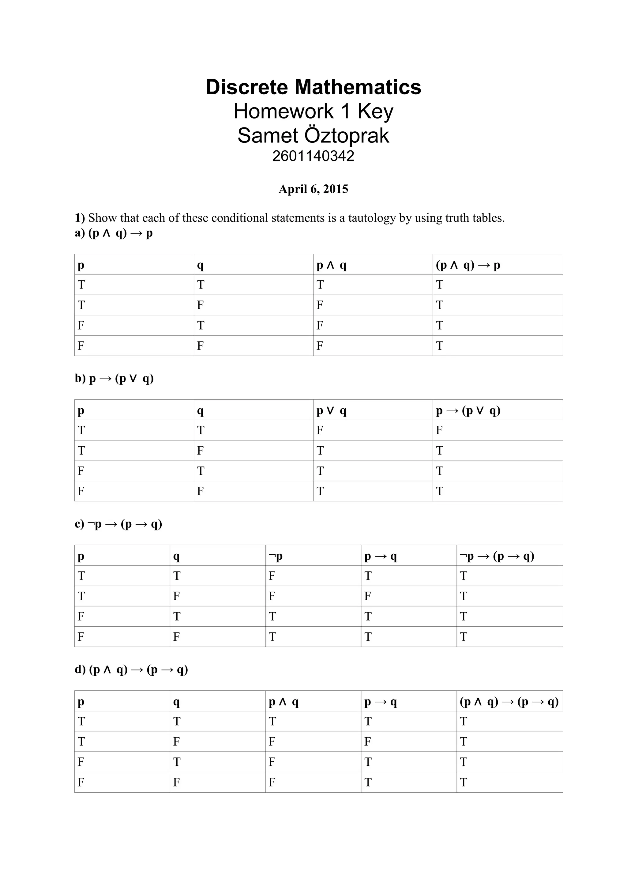 Discrete mathematic question answers | PDF
