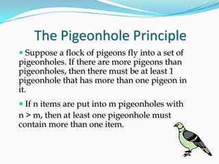 Pigeonhole Principle,Cardinality,Countability | PPTX