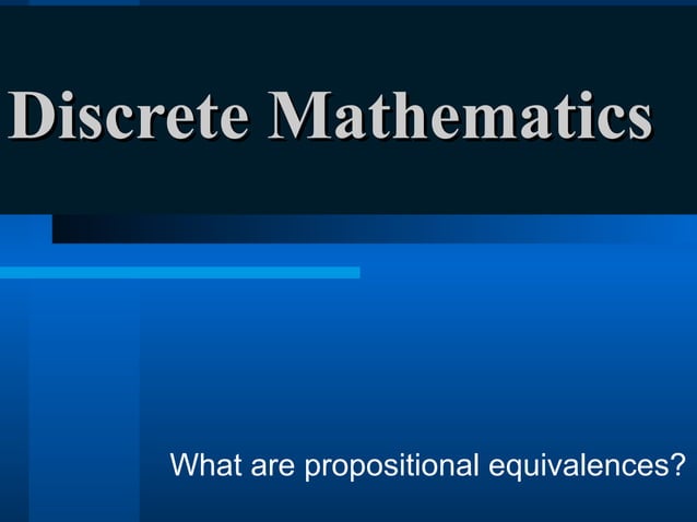 Discrete mathematics | PPT