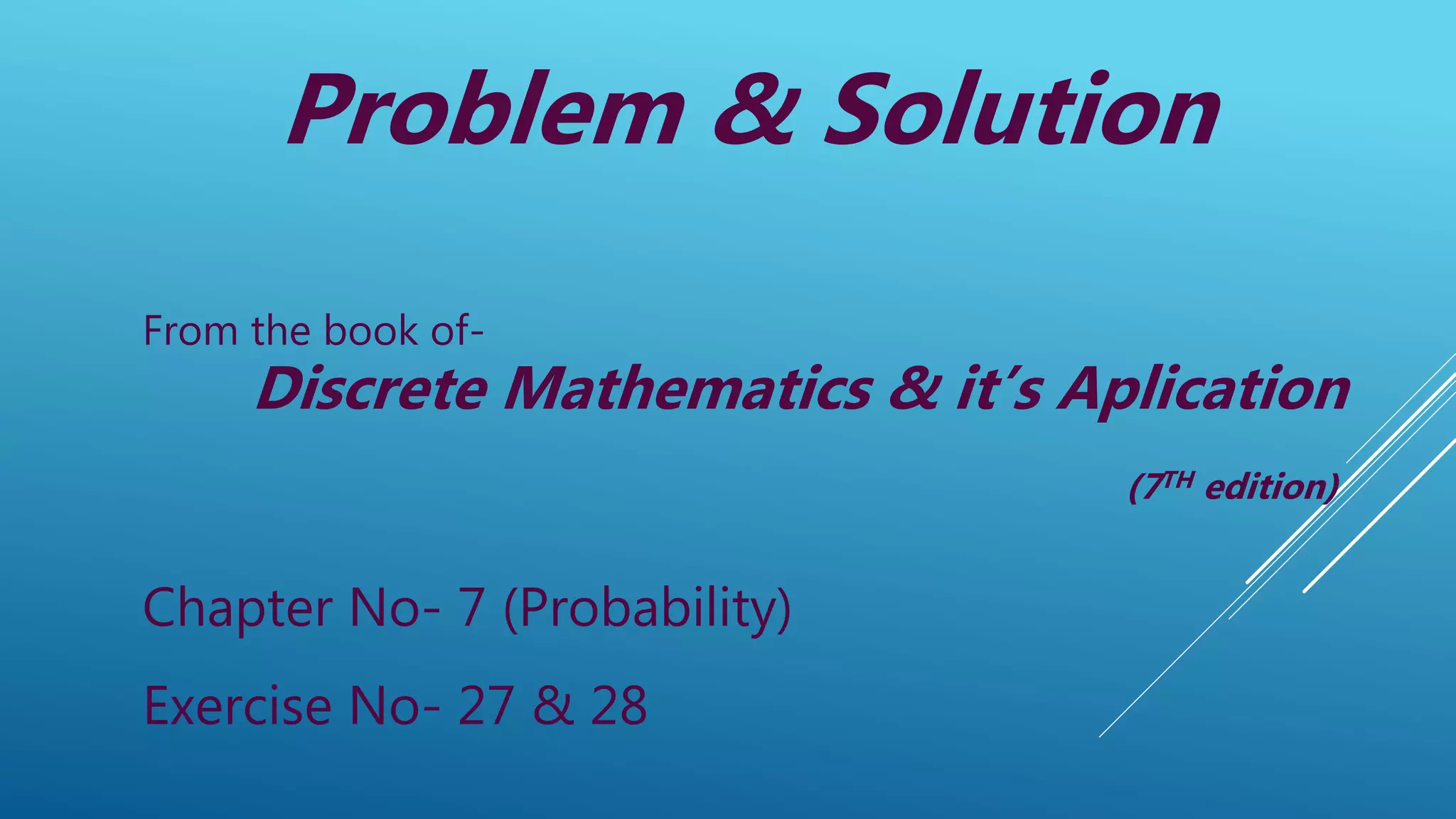 Discrete mathematics | PPT