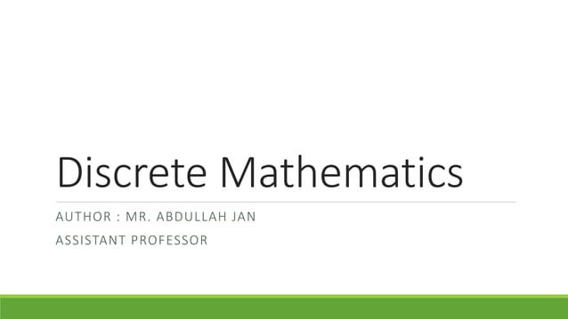 Discrete mathematics OR Structure | PPTX