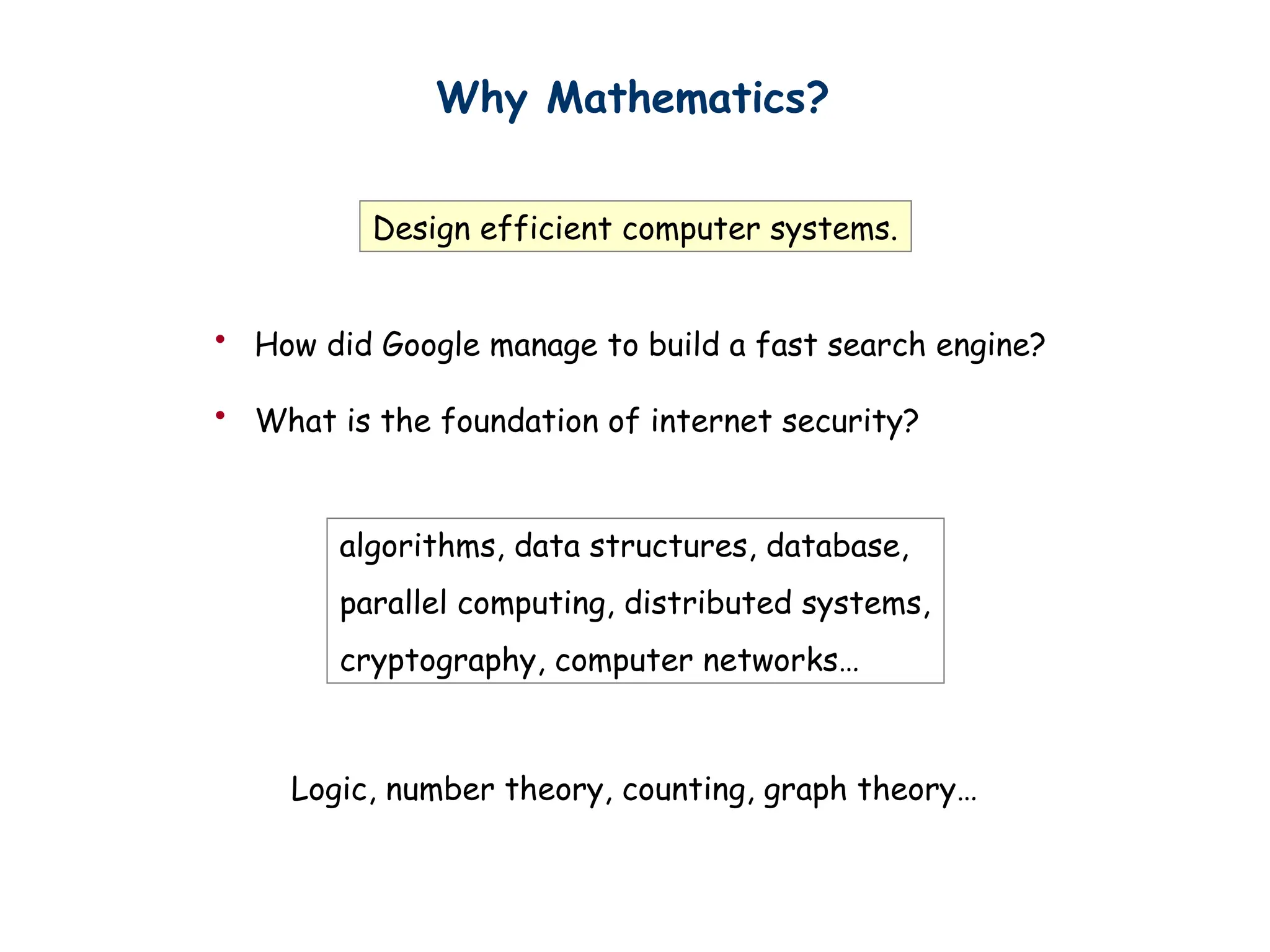 Discrete Mathematics With Calculus and Derivation | PPT