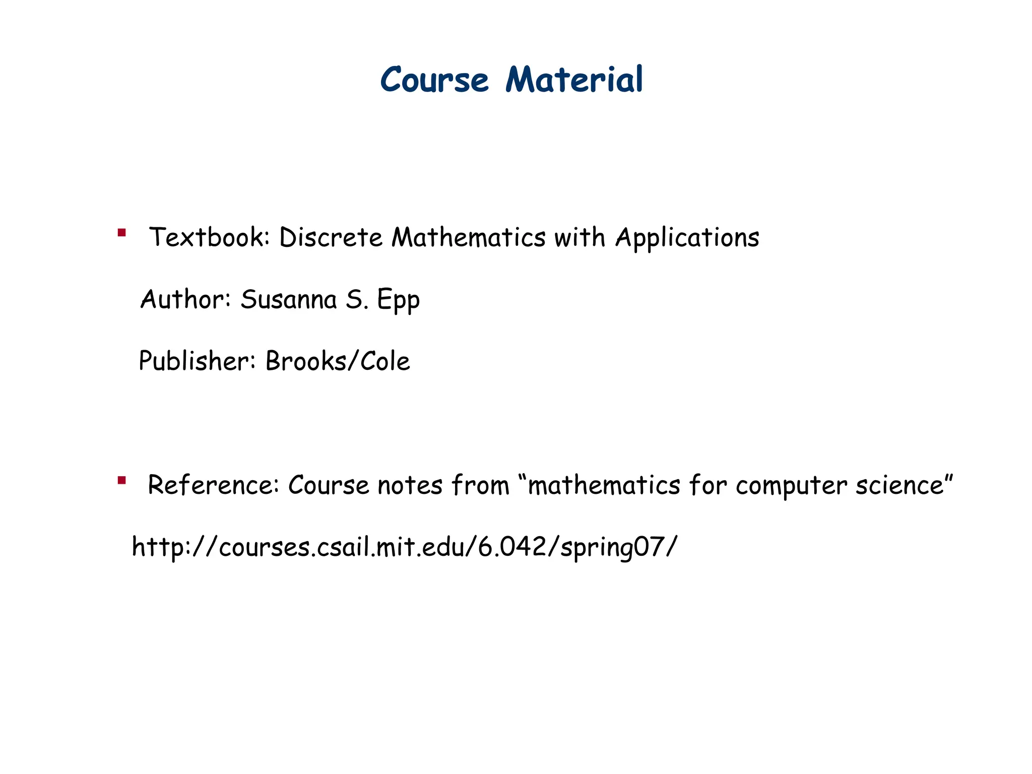 Discrete Mathematics With Calculus and Derivation | PPT