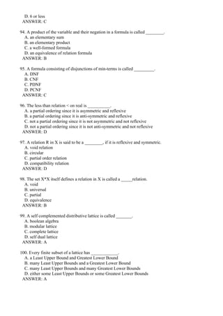 Discrete mathematics (1) | PDF