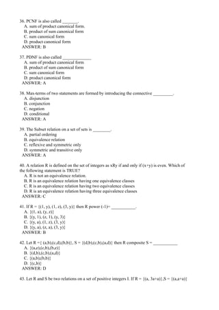 Discrete mathematics (1) | PDF