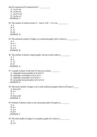Discrete mathematics (1) | PDF