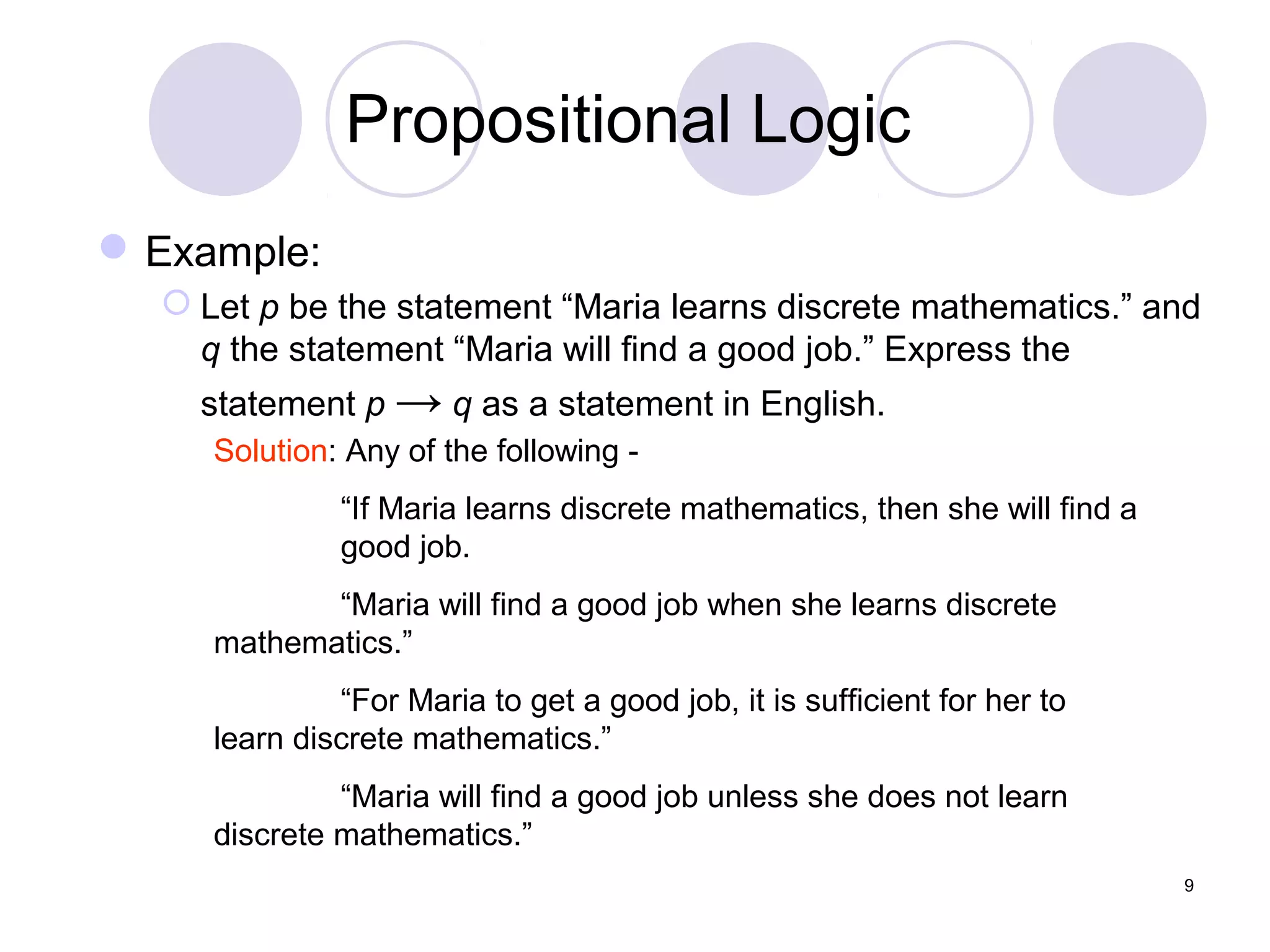 Discrete mathematics Ch2 Propositional Logic_Dr.khaled.Bakro د. خالد ...