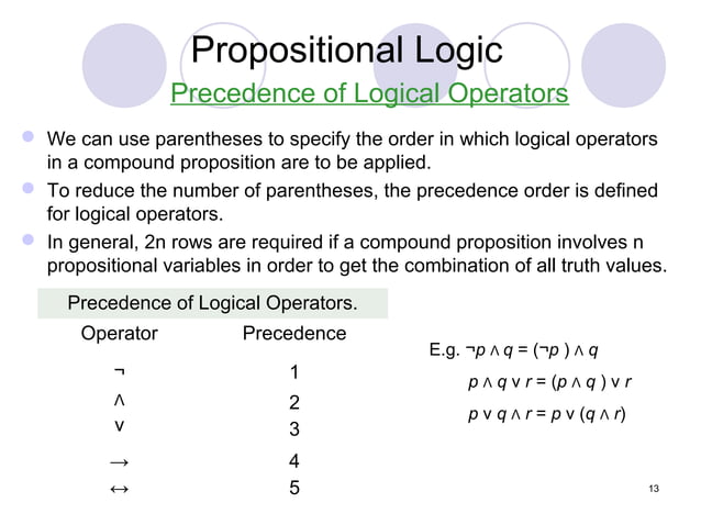 Discrete mathematics Ch2 Propositional Logic_Dr.khaled.Bakro د. خالد ...