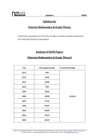 Computer Science Engineering: Discrete mathematics & graph theory, THE ...