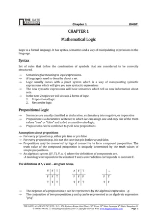 Computer Science Engineering: Discrete mathematics & graph theory, THE ...