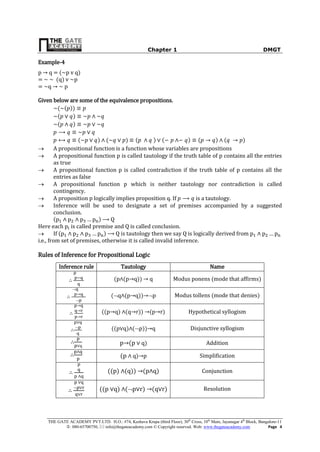 Computer Science Engineering: Discrete mathematics & graph theory, THE ...
