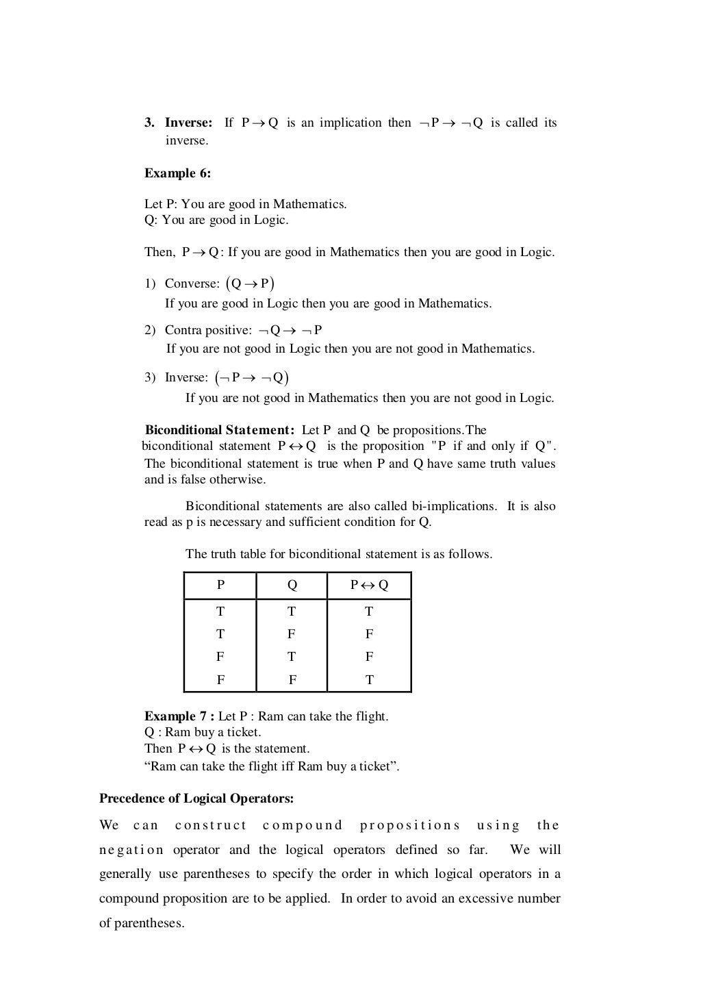Discrete Mathematics Lecture Notes