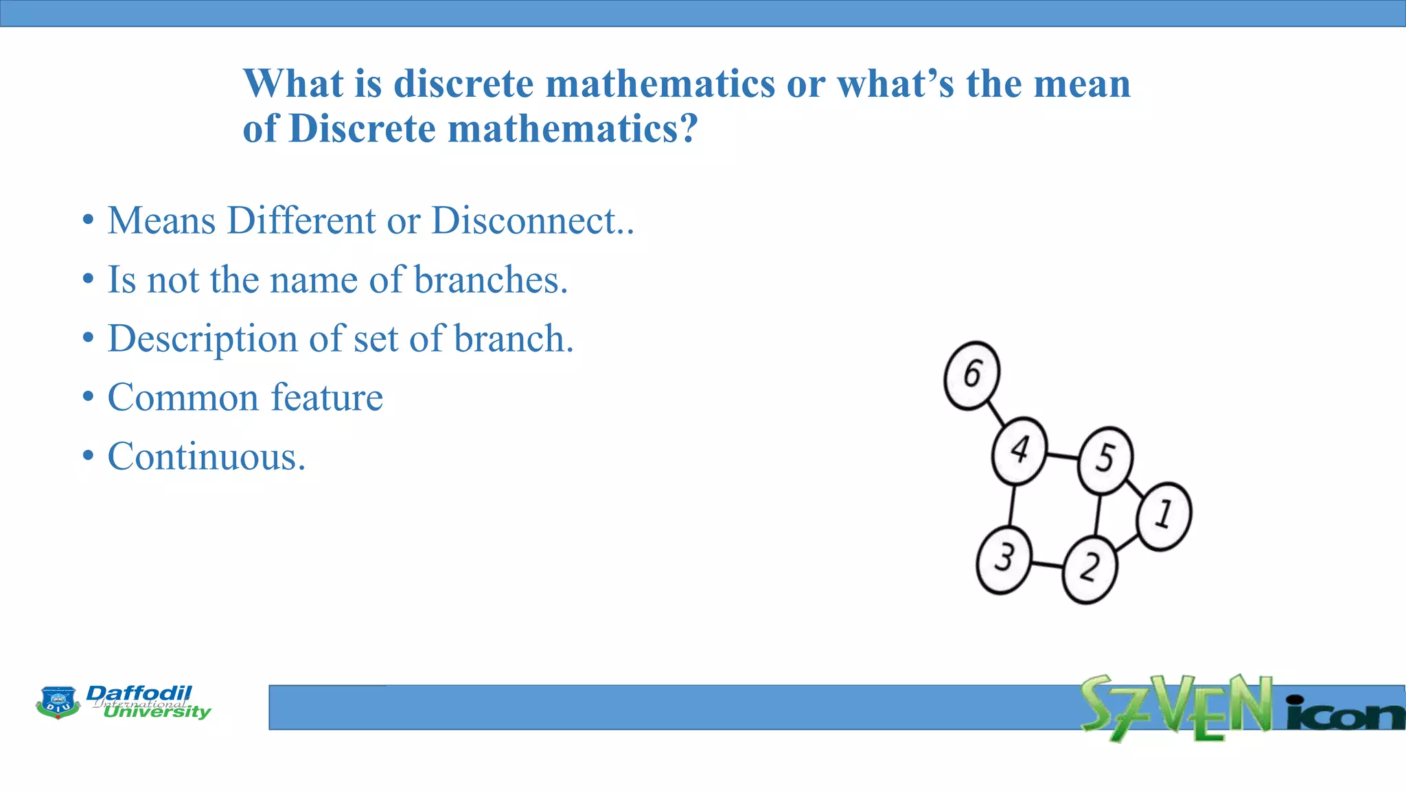 Discrete mathematics presentation | PPTX