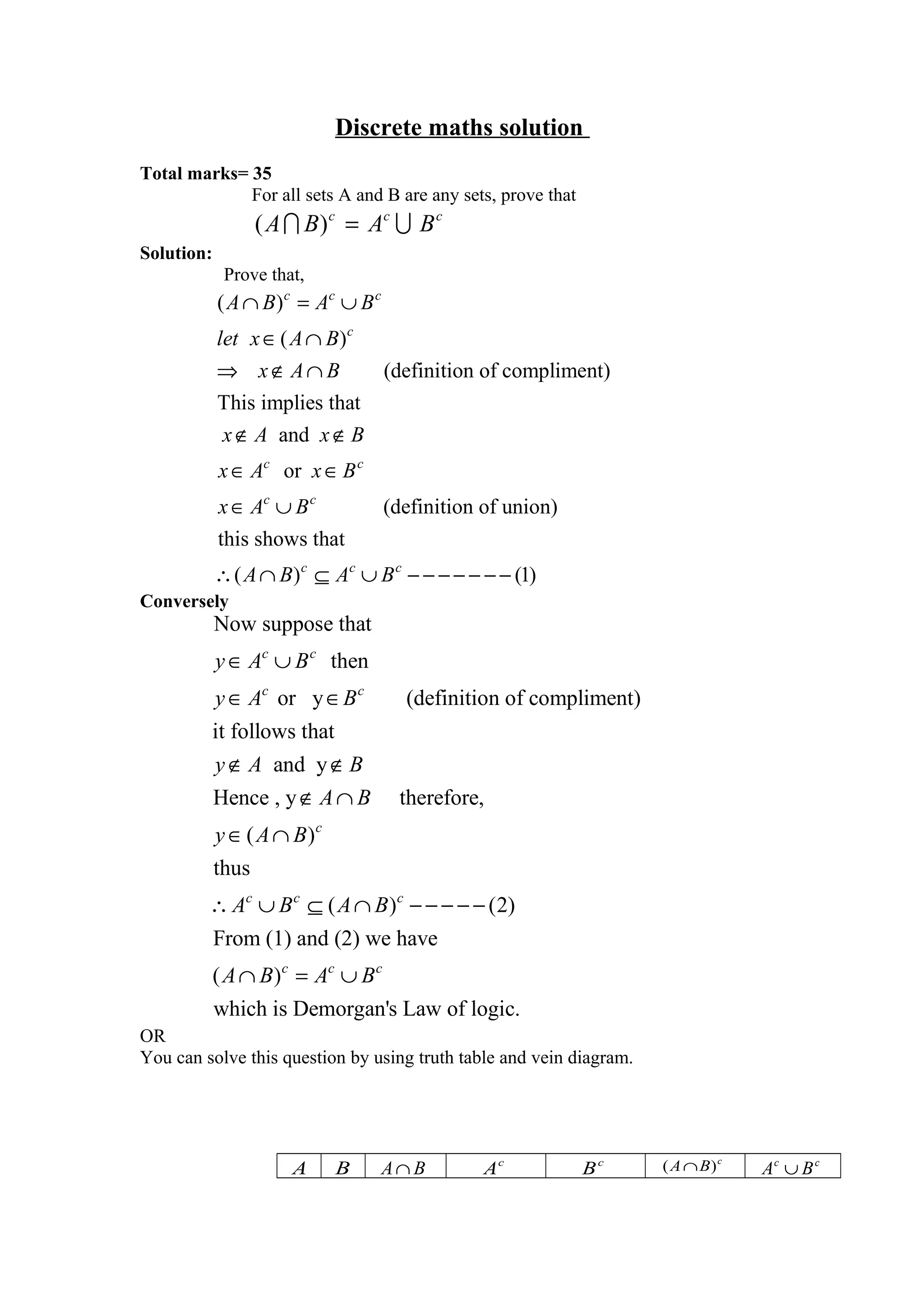 Discrete mathematics sol | DOC