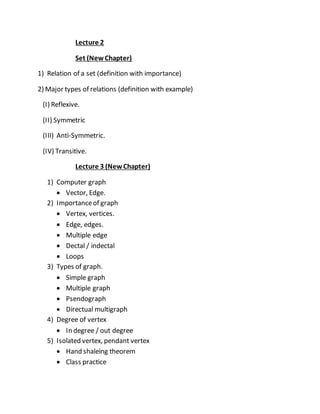 Discrete mathematics (topic) | PDF