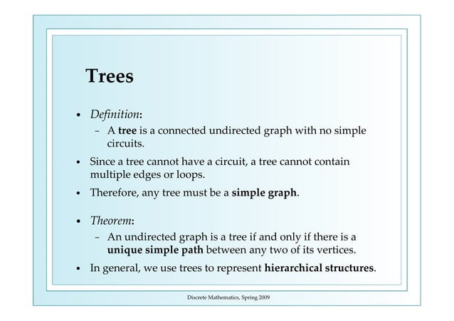 Discrete Mathematics – Graphs and Trees.pdf | Physics | Science
