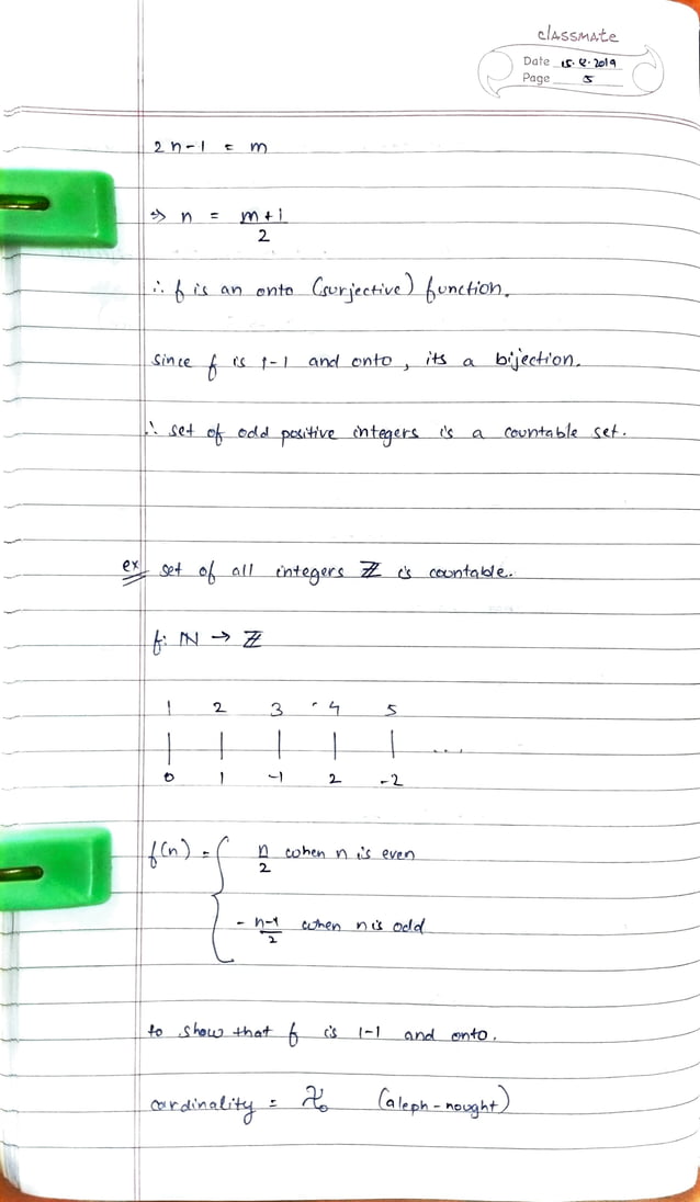 Discrete maths# Cardinality of sets | PDF