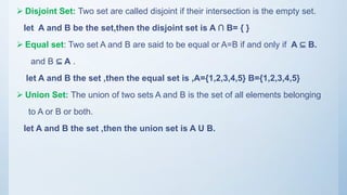 Discrete math (sets) | PPTX