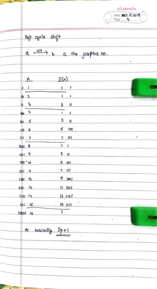 Discrete maths# Josephus problem | PDF