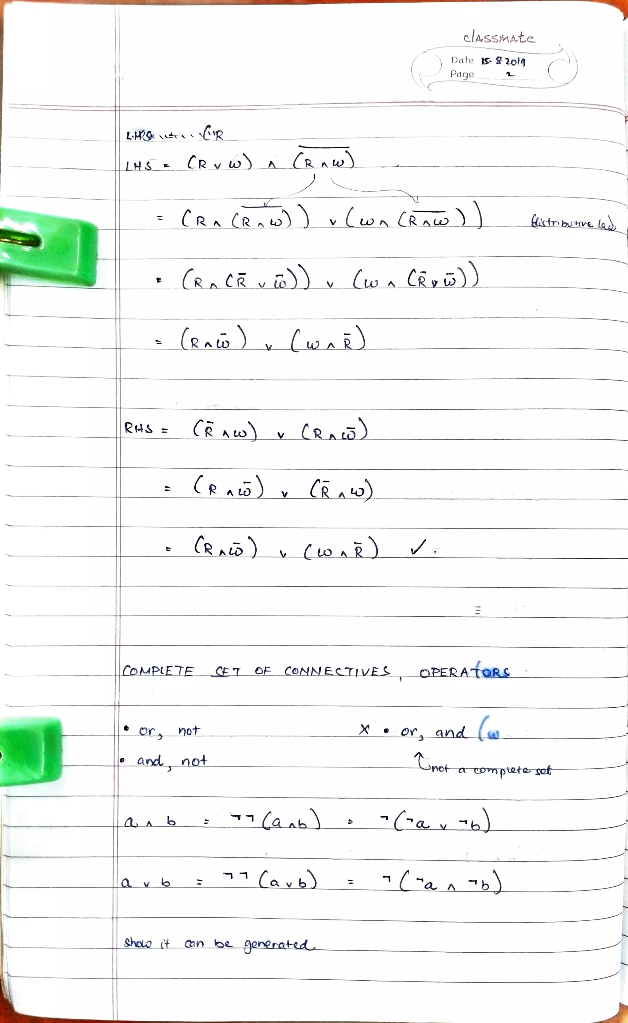 Discrete maths# Logic reduction | PDF