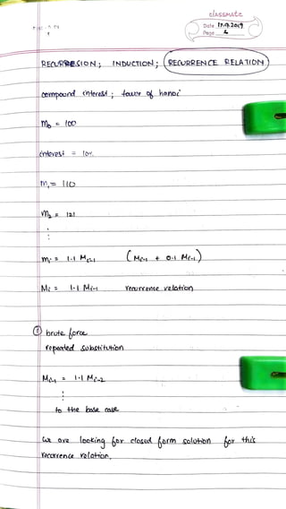 Discrete Maths Recursion Induction Recurrence Relation Pdf