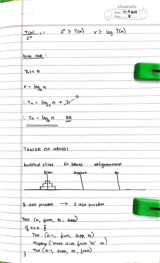 Discrete Maths Recursion Induction Recurrence Relation