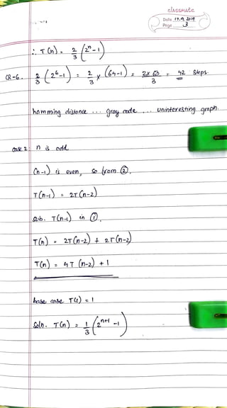 Discrete maths# Solving recurrence relations 2 | PDF