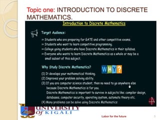 Discrete mathematics notes | PPTX