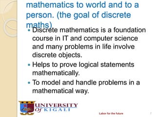 Discrete mathematics notes | PPTX