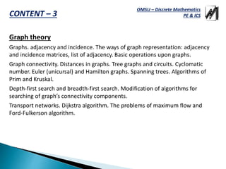 Course - Discrete Mathematics | PPTX | Computing | Technology & Computing