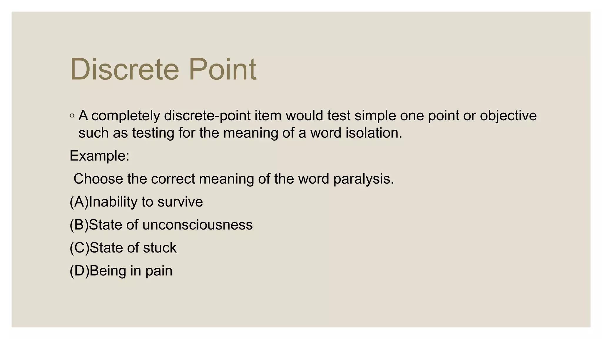 Discrete point testing and integrative testing.pptx