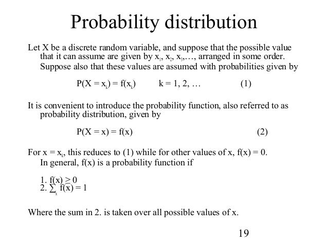 Discrete probability