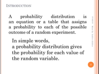 Discrete probability distribution | PPTX