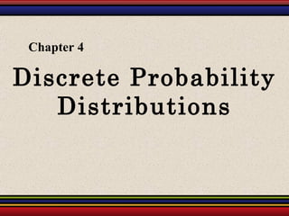 Discrete Probability Distributions | PPT